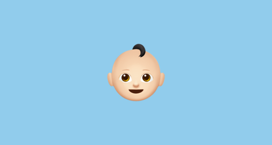 👶🏻 Bebê: Pele Clara Emoji on Apple iOS 14.2
