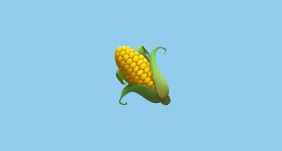 🌽 Ear of Corn Emoji on Apple iOS 14.2