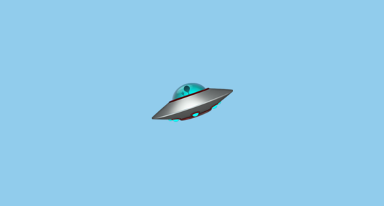 🛸 Flying Saucer Emoji on Apple iOS 14.2