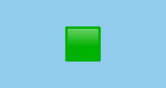 🟩 Green Square Emoji on Apple iOS 14.2
