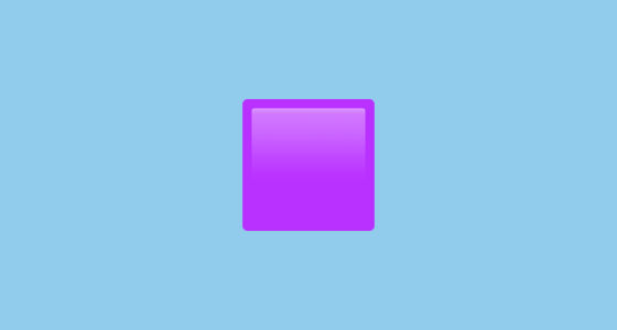 🟪 Purple Square Emoji on Apple iOS 14.2