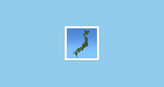 🗾 Map of Japan Emoji on Apple iOS 14.2