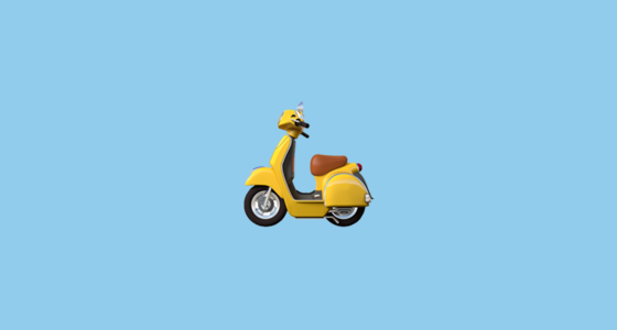 🛵 Motor Scooter Emoji on Apple iOS 14.2