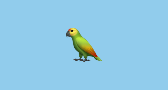🦜 Papagei Emoji on Apple iOS 14.2