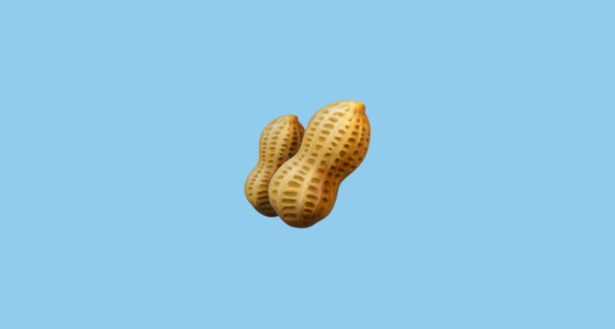 🥜 Peanuts Emoji on Apple iOS 14.2