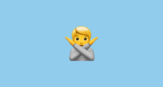 🙅 禁止手势 Emoji on Apple iOS 14.2
