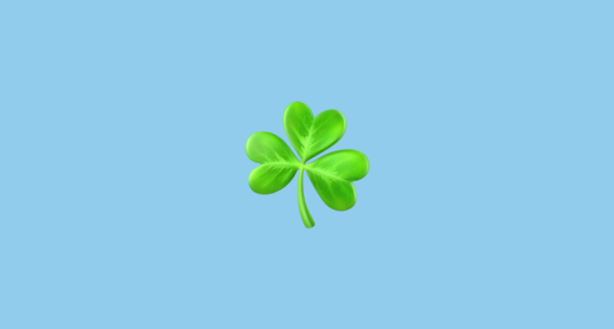 ☘️ Shamrock Emoji on Apple iOS 14.2