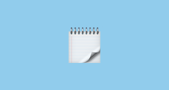 🗒️ Spiral Notepad Emoji on Apple iOS 14.2