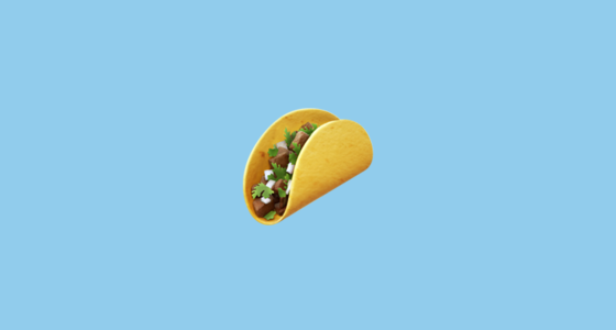 🌮 Taco Emoji on Apple iOS 14.2