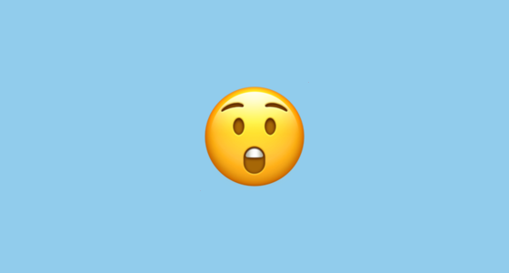 😲 Overrasket Ansigt Emoji on Apple iOS 14.5
