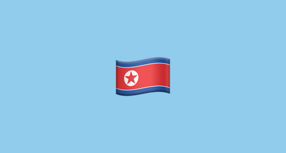 🇰🇵 Flag: North Korea Emoji on Apple iOS 14.5