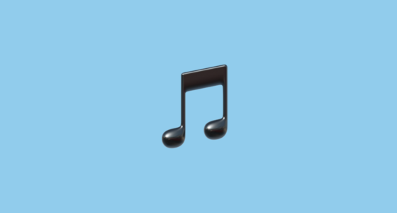 🎵 Musical Note Emoji on Apple iOS 14.5