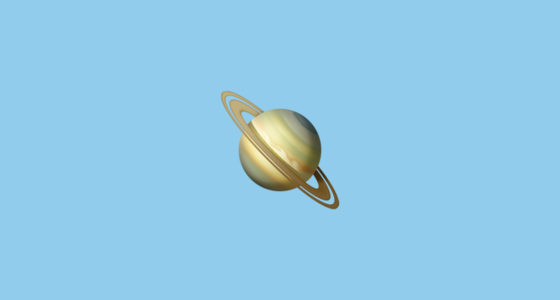 🪐 Ringed Planet Emoji on Apple iOS 14.5