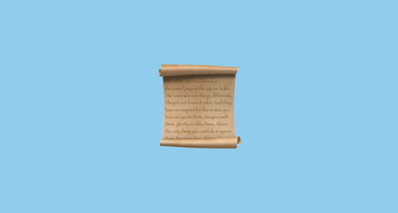 📜 Parchemin Emoji on Apple iOS 14.5