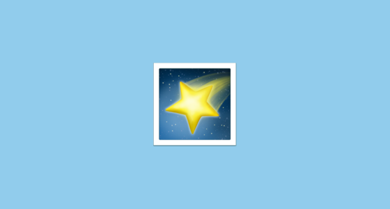 🌠 Shooting Star Emoji on Apple iOS 14.5