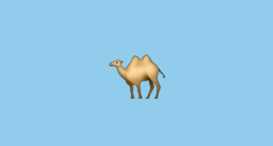 🐫 Two-Hump Camel Emoji on Apple iOS 5.0