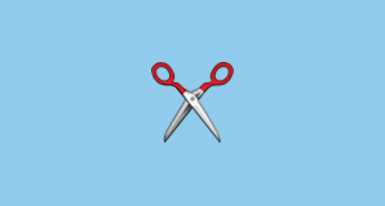 ️ Scissors Emoji on Apple iOS 5.0