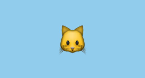 🐱 Cat Face Emoji on Apple iOS 5.0