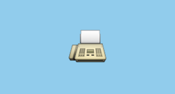 📠 Máquina De Fax Emoji on Apple iOS 5.0