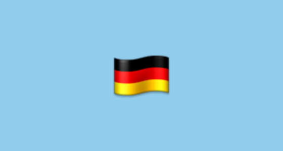 🇩🇪 Flag: Germany Emoji on Apple iOS 5.0