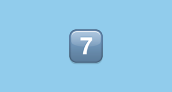 7️⃣ Keycap Digit Seven Emoji on Apple iOS 5.0