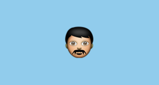 👨 Uomo Emoji on Apple iOS 5.0