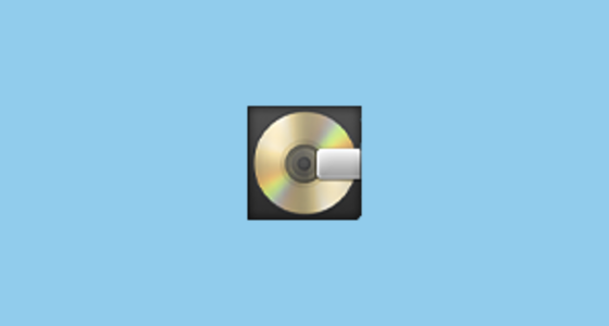 💽 Minidisc Emoji on Apple iOS 5.0