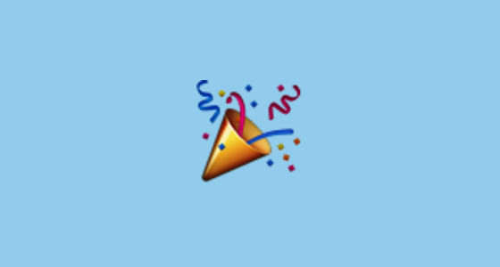 🎉 Party Popper Emoji on Apple iOS 5.0