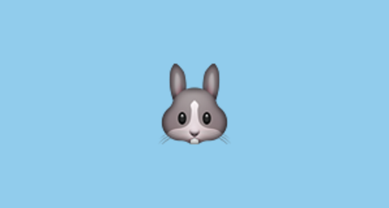 🐰 Rabbit Face Emoji on Apple iOS 5.0