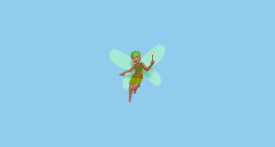 🧚🏽 Fada: Pele Morena Emoji on Apple iOS 14.6