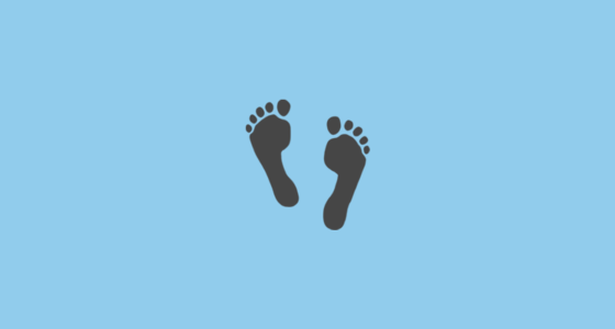 👣 Pegadas Emoji on Apple iOS 14.6
