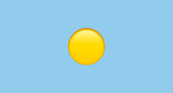  Yellow Circle Emoji On Apple IOS 14 6