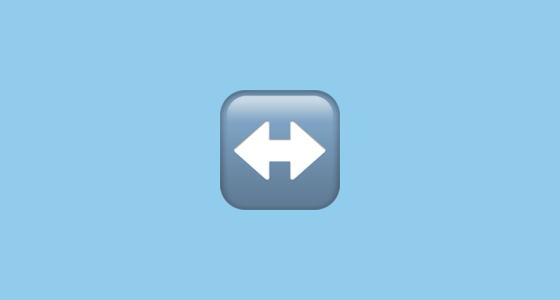 ↔️ Left-Right Arrow Emoji on Apple iOS 14.6