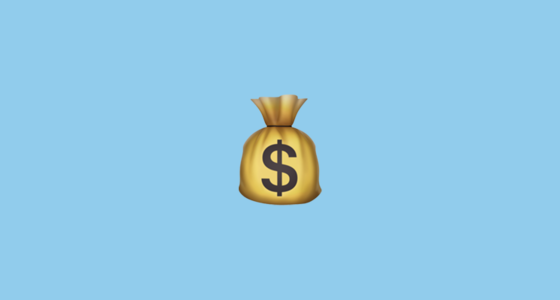 💰 Money Bag Emoji on Apple iOS 14.6