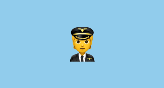 🧑‍ ️ Pilote Emoji on Apple iOS 14.6