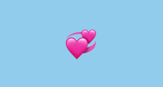💞 Revolving Hearts Emoji on Apple iOS 14.6