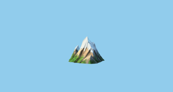🏔️ Berg Met Besneeuwde Toppen Emoji on Apple iOS 14.6