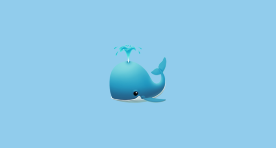 🐳 Spouting Whale Emoji on Apple iOS 14.6