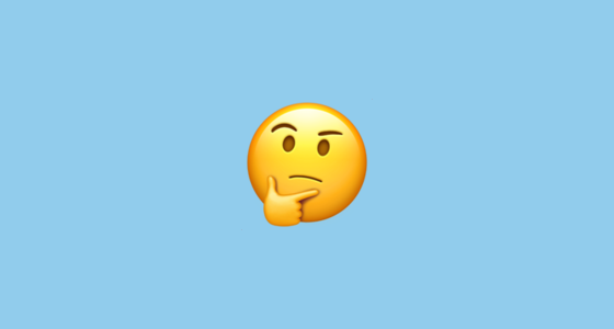 🤔 Thinking Face Emoji on Apple iOS 14.6