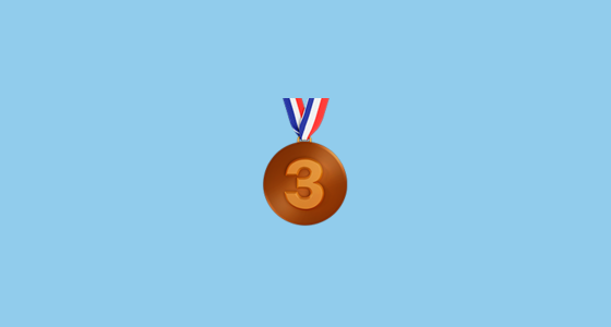 🥉 3rd Place Medal Emoji on Apple iOS 15.4