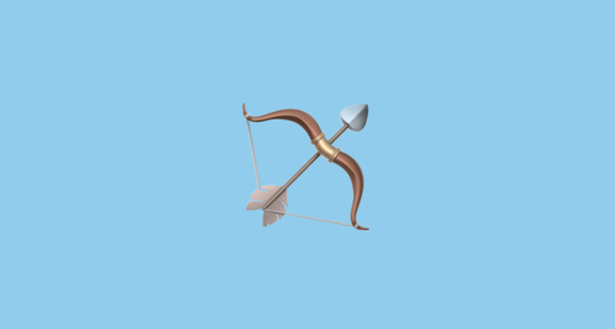 🏹 Bow and Arrow Emoji on Apple iOS 15.4