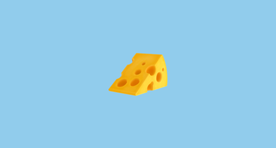 🧀 Cheese Wedge Emoji on Apple iOS 15.4