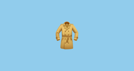 🧥 Coat Emoji on Apple iOS 15.4