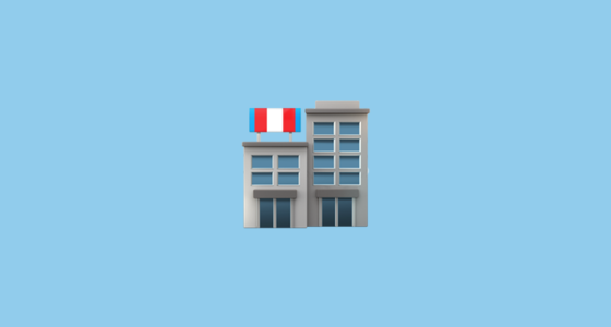 🏬 Department Store Emoji on Apple iOS 15.4