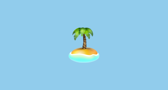 🏝️ Desert Island Emoji on Apple iOS 15.4