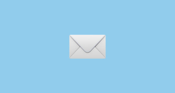 ️ Envelope Emoji on Apple iOS 15.4
