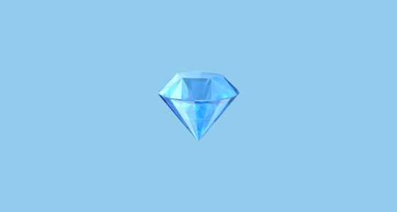 💎 Gem Stone Emoji on Apple iOS 15.4