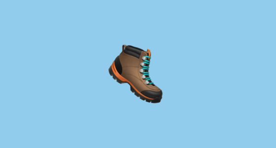 🥾 Hiking Boot Emoji on Apple iOS 15.4