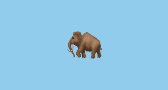 🦣 Mammouth Emoji on Apple iOS 15.4