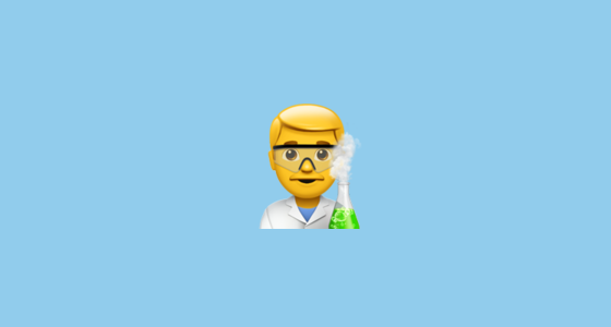 👨‍🔬 男科学家 Emoji on Apple iOS 15.4